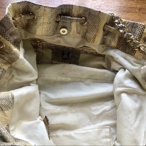 Halston Heritage | Bags | Halston Heritage Snakeskin Shoulder Bag ...